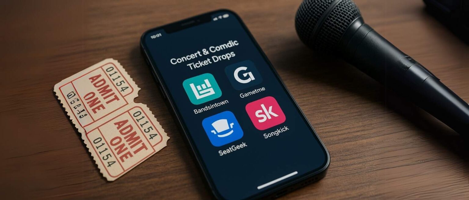 Best Apps to Track Concert & Comedy Ticket Drops